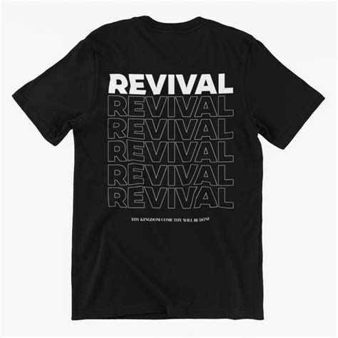Unisex Revival T Shirt Positive Quote T Shirt Jesus Christian Tee