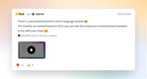 Merve On Hugging Face There S A New Leaderboard For Vision Language Models The Models Are