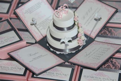 Exploding Box Wedding Invitations Inspired Bride
