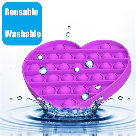 2pcs Liefde Push Bubble Fidget Zintuiglijke Speelg Vicedeal