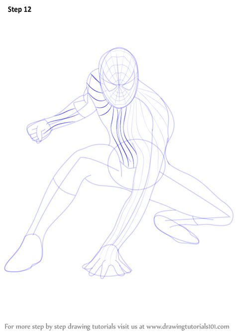 How To Draw Spiderman Spiderman Step By Step DrawingTutorials101