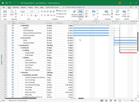Using Auto Filter To Track Schedule Health In Microsoft Project Taradigm