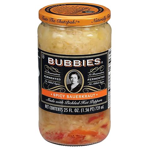 Bubbies Sauerkraut Spicy 25 Oz Albertsons