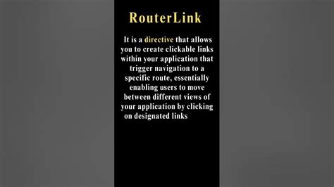 What Is Router Link In Angular Angular Angulardeveloper Angularinterview Angularrouter