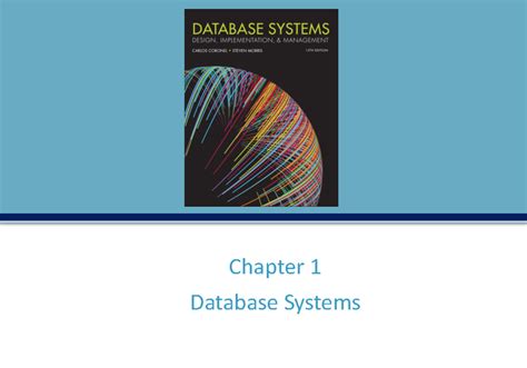 Chapter 1 Database Systems Chapter 1 Database Systems 2 After