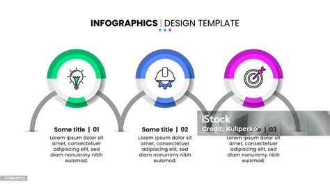 Infographic Template 3 Connected Circles With Icons Stock Illustration Download Image Now Istock