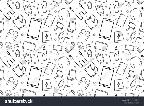 Seamless Phone Pattern Images Stock Photos Vectors Shutterstock