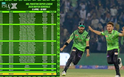 Psl 2025 Full Schedule Announced Shadab Khans Islamabad United Will