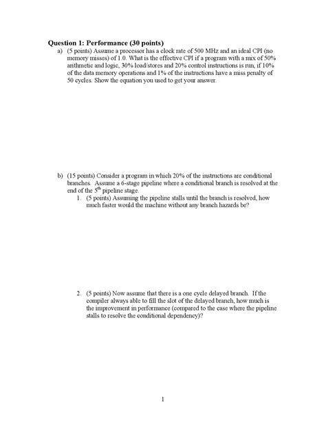 5 Questions Of Introduction Of Computer Archive Final Exam Ece 154
