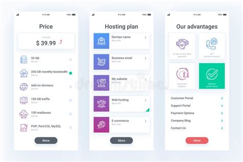 Hosting Mobile App Stock Vector Illustration Of Hosting 126991677