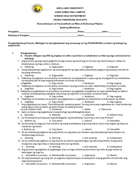 Periodical Test 3rd Grading Pdf