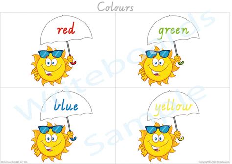 Colours Busy Book Teaching Colour Recognition In Vic Modern Cursive