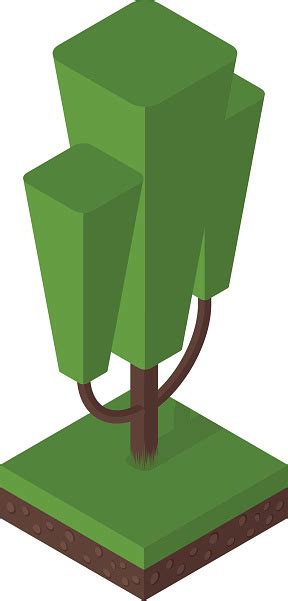 Ilustración De Ilustración De Vectores De Árbol Isométrico Y Más Vectores Libres De Derechos De