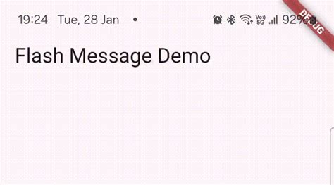Flashmessage Flutter Package