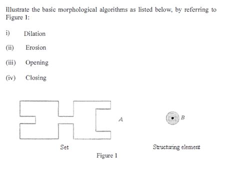 solved illustrate the basic morphological algorithms as