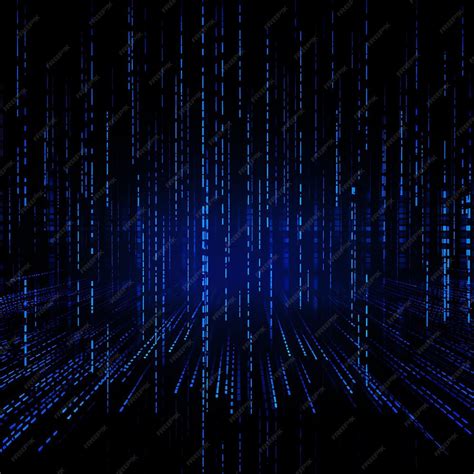 premium photo design of techno digital lines binary code patterns