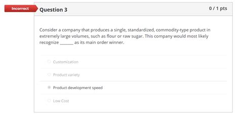 Solved Incorrect Question 3 071 Pts Consider A Company That