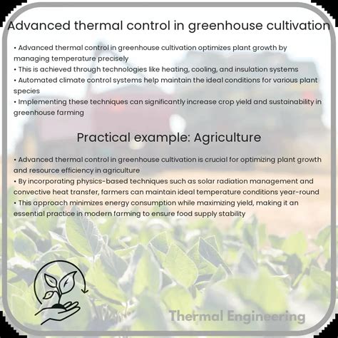 Advanced Thermal Control In Greenhouse Cultivation