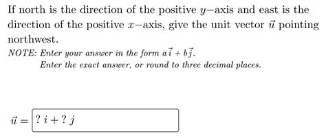solved a find a unit vector ū from the point p 3 4 and