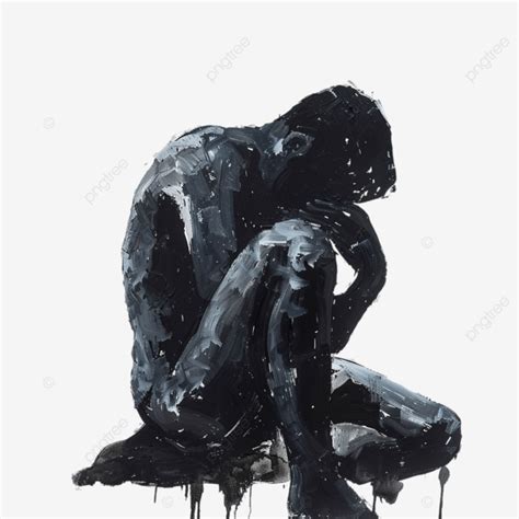 우울한 사람 우울증 우울한 슬퍼 Png 일러스트 및 이미지 에 대한 무료 다운로드 Pngtree