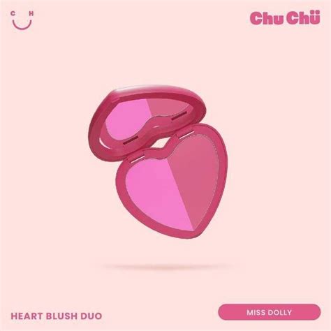 Chuchu Beauty Heart Blush Duo In Miss Dolly 063 Bc9 Shopee Philippines