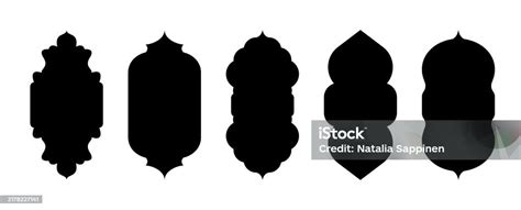 검은 색 아치의 건축 유형 모양 및 형태 전통적인 서양 및 이슬람 문화 디자인 벡터 실루엣 절연 통하고 있는 투명한 배경 아치 문 및 창문 디자인 컬렉션 0명에 대한 스톡