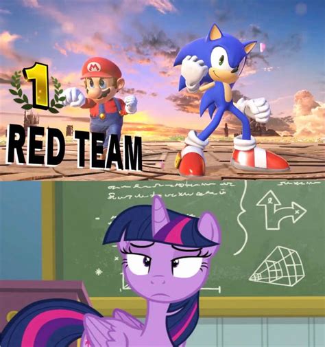 Twilight Finds Sonic And Marios Poses Unamusing By 99xcroc On Deviantart