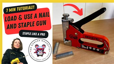 Tutorial How To Load And Use A Staple Gun Nails And Staples YouTube