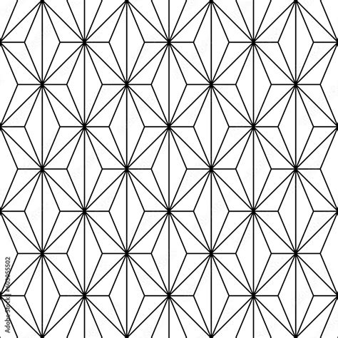 Seamless Surface Pattern Design With Asanoha Ornament Interlocking Triangles Background Image