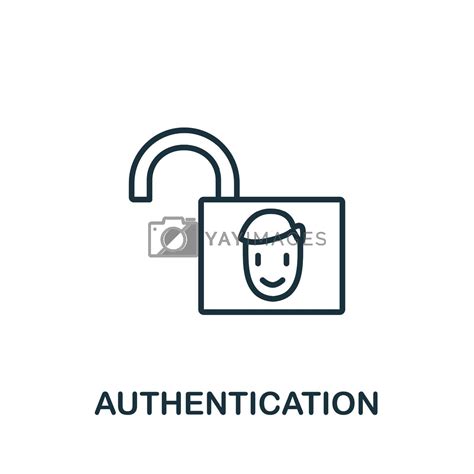 authentication icon from authentication collection simple line element authentication symbol