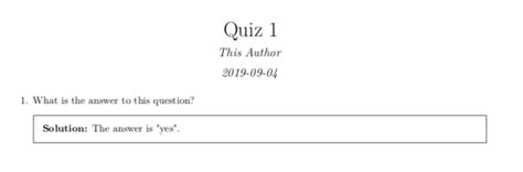 R Markdown How To Show Solutions Using Latex Exam Class In Rmarkdown