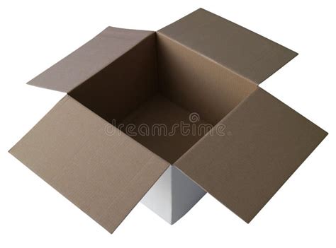 Open Package On Isolated Background Stock Image Image Of Dispatch
