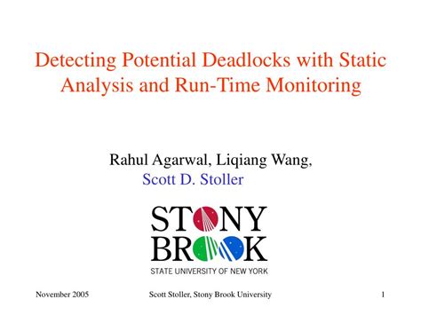 Ppt Detecting Potential Deadlocks With Static Analysis And Run Time