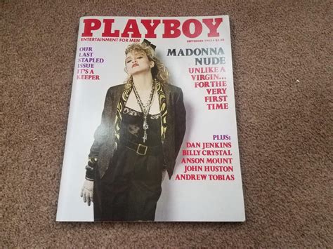 Playboy September 1985 Madonna Nude Last Stapled Issue Nrmtmt