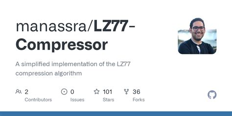 Github Manassralz77 Compressor A Simplified Implementation Of The