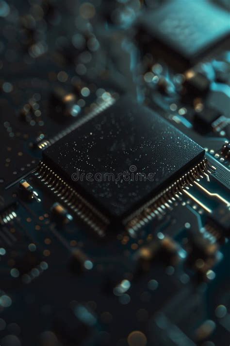 Macro Image Of A Central Processing Unit Showcasing Intricate