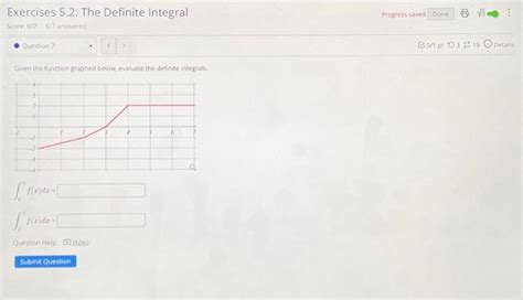 Solved Exercises 52 The Definite Integral Score 67 67