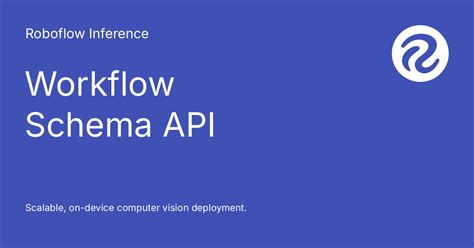 Workflow Schema Api Roboflow Inference