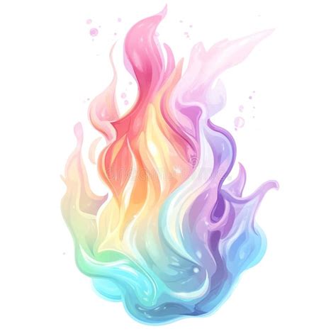 Smooth Rainbow Flames Stock Illustrations 352 Smooth Rainbow Flames
