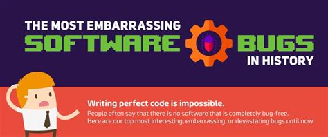 The Most Embarrassing Software Bugs In History Infographic