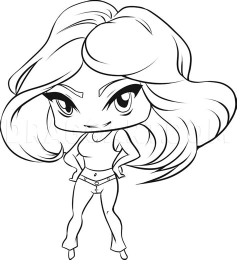 How To Draw Chibi Miley Cyrus Drawing Step By Step By Dawn Dragoart