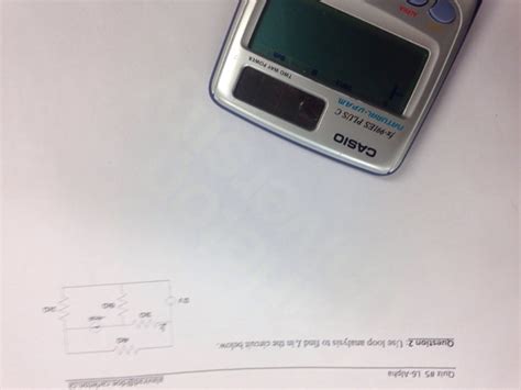 use loop analysis to find i in the circuit below