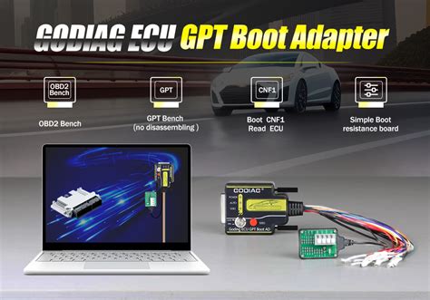 Godiag Ecu Gpt Boot Ad Programming Adapter Pour Foxflash Pcmtuner Gt100