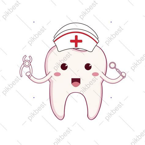 Tooth Doctor Cartoon Vector International Love Tooth Day Element Png