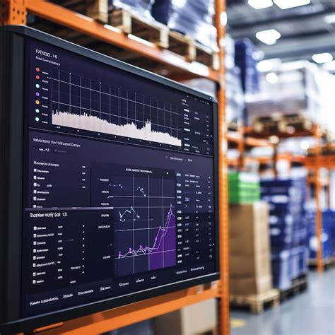 A Warehouse Management System Dashboard Displaying Realtime Inventory Levels And Locations