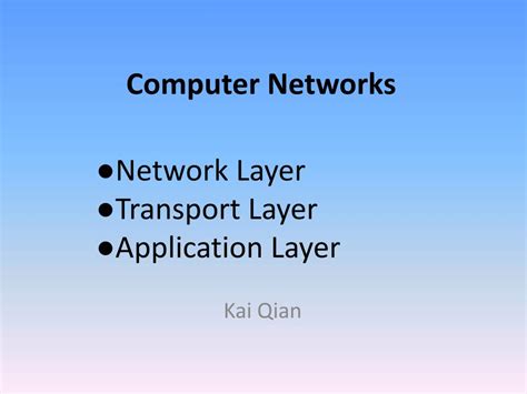 Ppt Network And Transport Layers In Computer Networks Powerpoint Presentation Id1488053