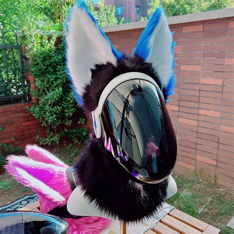 Protogen Head Custom Fursuit Head Personalized Furry Cospaly Etsy