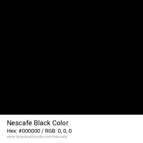 Nescafe Brand Color Codes