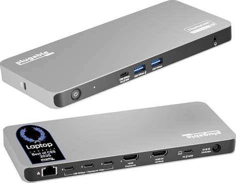 Plugable Usb C Docking Station 5 Monitors 140w Displaylink Dock Connects Up To Five