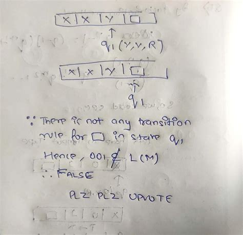 Solved Suppose That M Is The Turing Machine Whose Blank Symbol Is D Course Hero